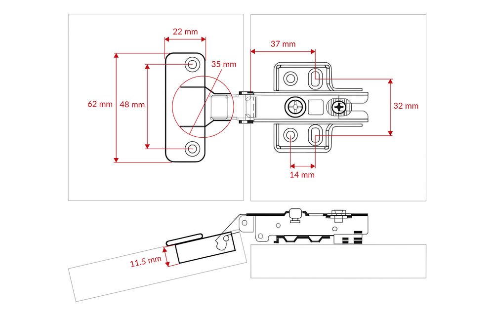 A Complete Hinge Size Guide (Get Hinge Size Chart Inside) | DK Hardware